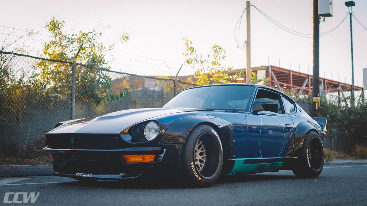 Blue Datsun 260Z - CCW Classic Forged Three-Piece Wheels
