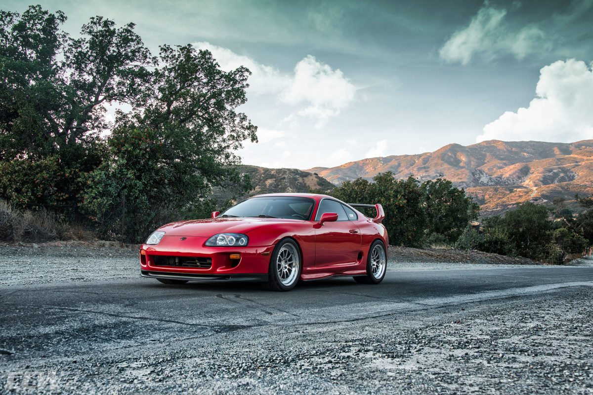 Renaissance Red Toyota Supra - CCW D110 Forged Wheels