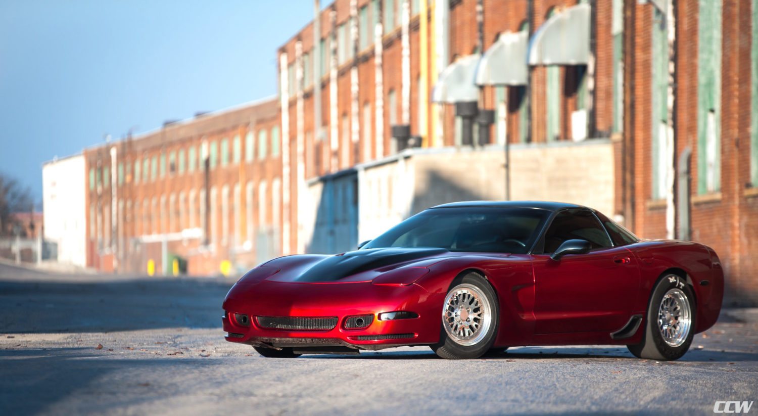 Red Chevrolet C5 Corvette - CCW Classic Forged Wheels - CCW Wheels