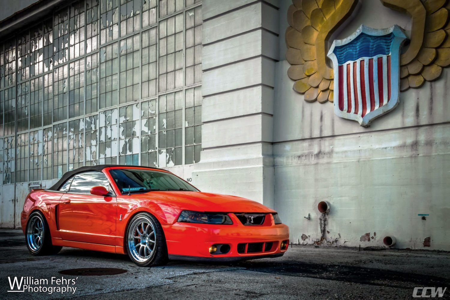 Orange Ford Mustang Cobra - CCW D540 Forged Wheels - CCW Wheels