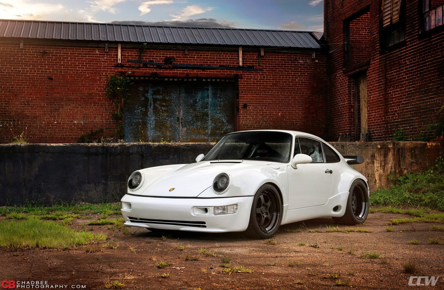 White Porsche 964 Turbo - CCW LM5 Forged Wheels - CCW Wheels