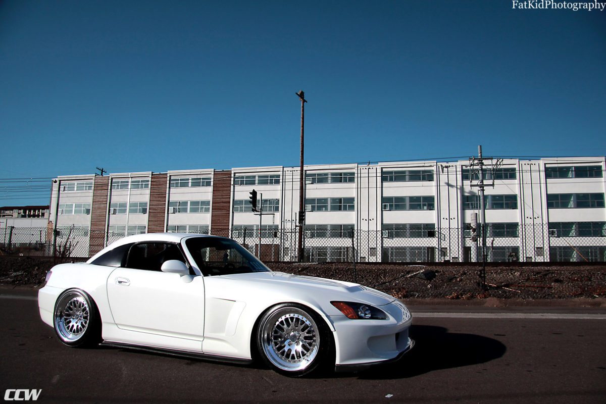 White Honda S2000 - CCW Classic Wheels - CCW Wheels