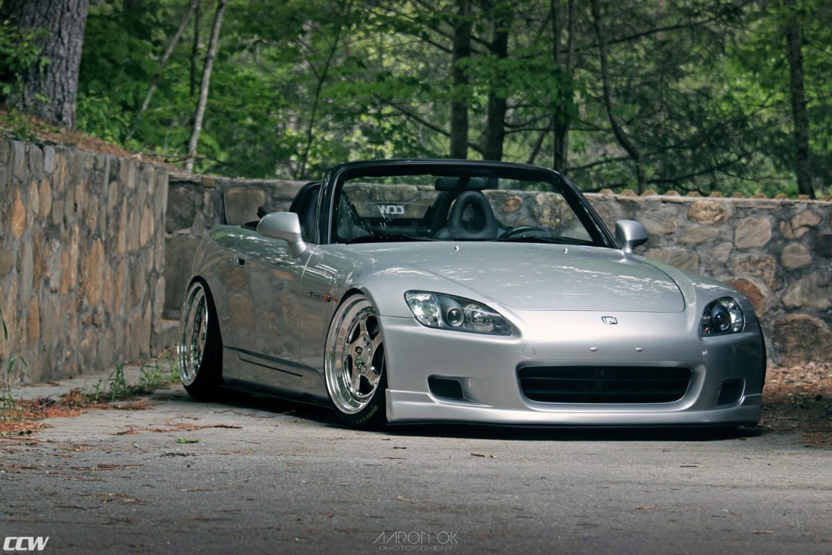 Silver Honda S2000 - CCW LM5T Wheels - Polished Aluminum