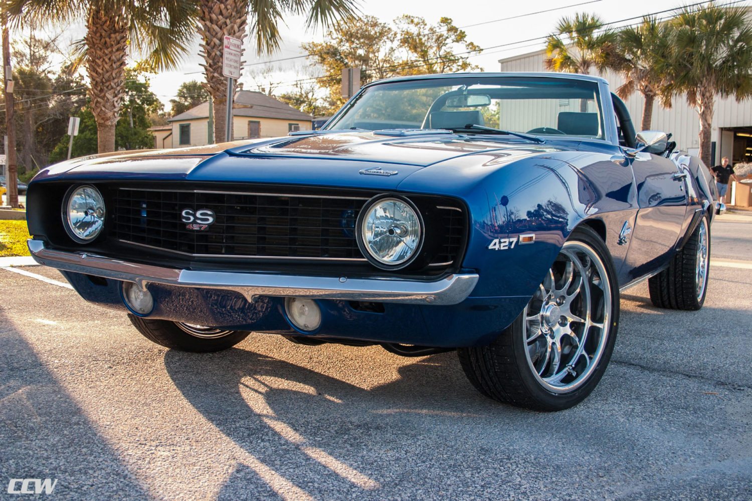 Blue Chevrolet 1st Gen Camaro SS - CCW SPT10 Forged Wheels