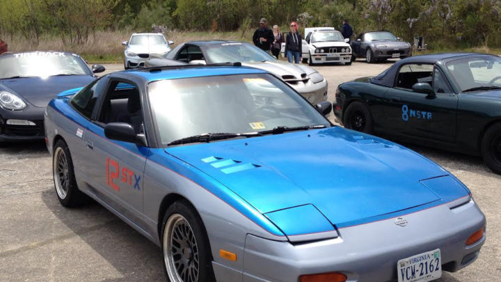 Mexico Blue Nissan 240sx S14 - CCW LM5T Three-Piece Forged Wheels