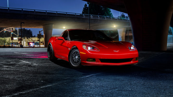 Black Corvette C6 - CCW Race Classic Three-Piece Forged Wheels