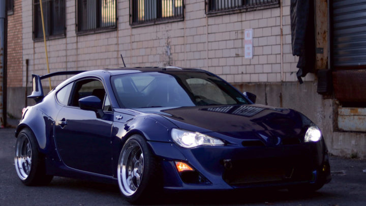 White Rocketbunny V.1 Scion FRS - CCW LM5T Wheels - Gold - CCW Wheels