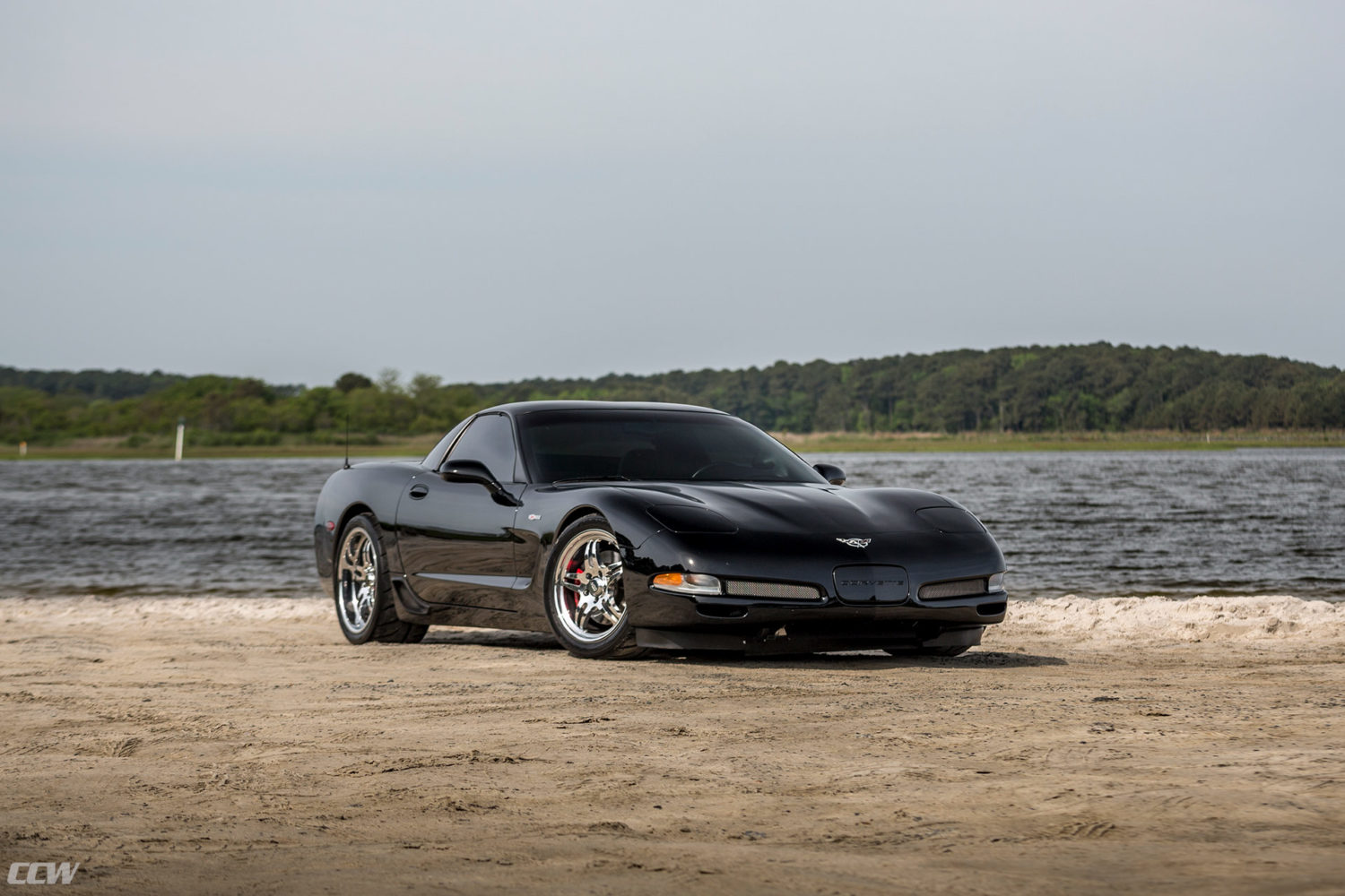 2003 Black Chevrolet C5 Z06 Corvette - CCW SP505A Wheels