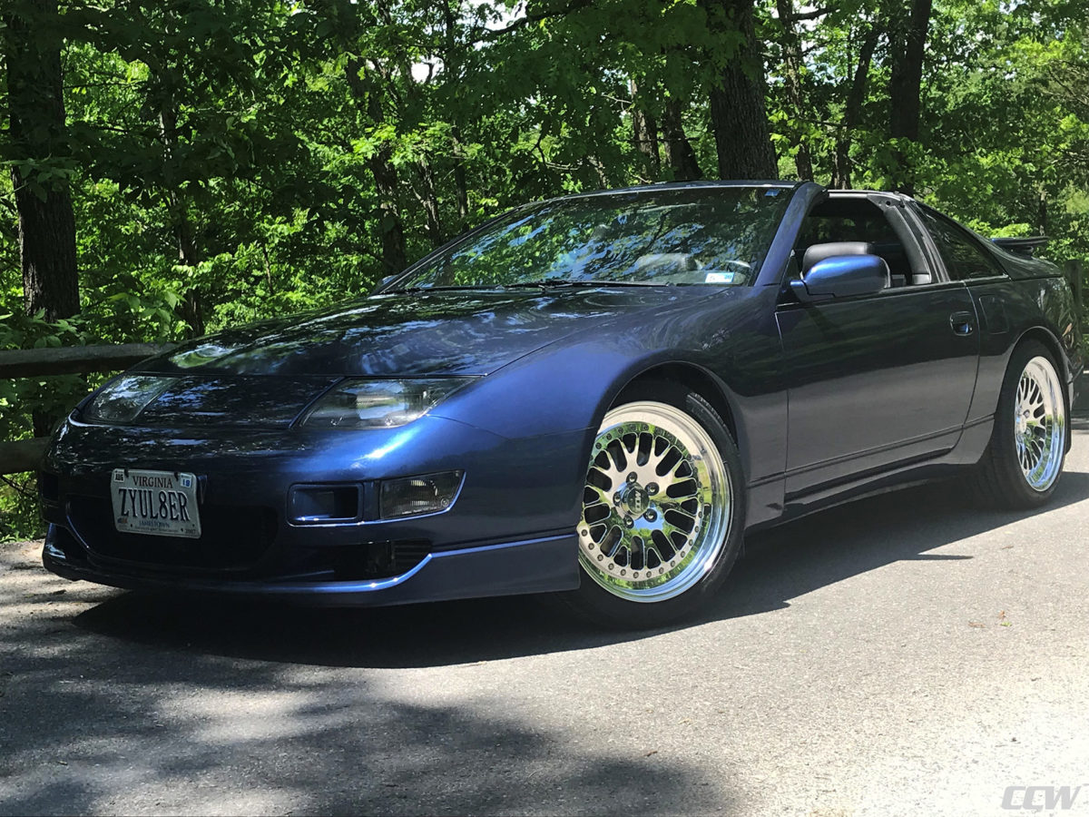 Customer Submitted: Blue Nissan 300ZX - CCW Classic Wheels in Polished
