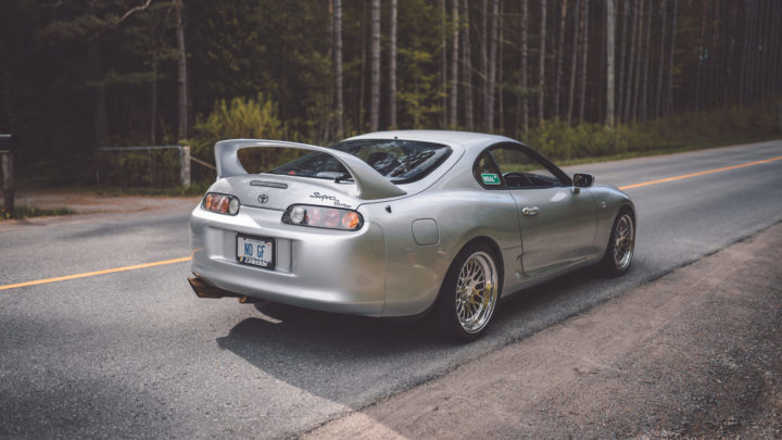 Red Toyota Supra MKIV - CCW Classic Wheels in Gloss Black