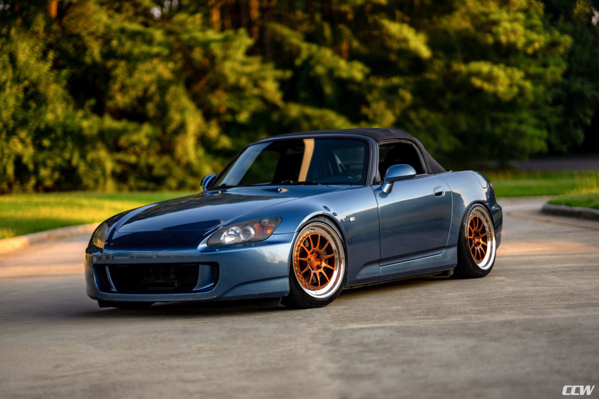 Blue Honda S2000 AP2 - CCW D110 Wheels in Copper - CCW Wheels