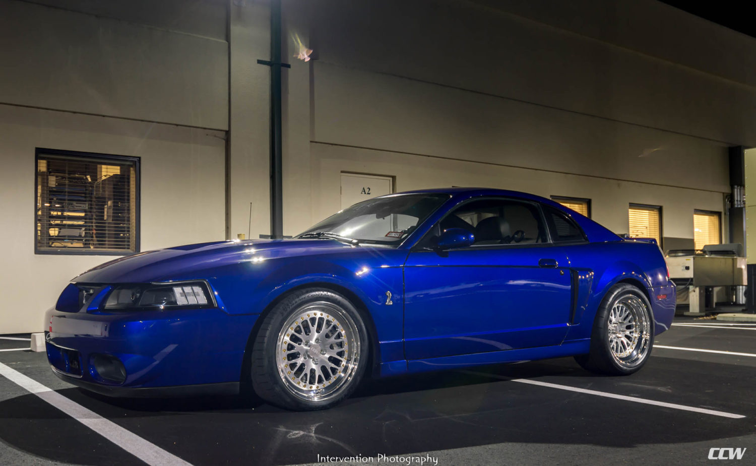 Blue 2003 4th Generation Ford Mustang Cobra - CCW Classic Brushed ...