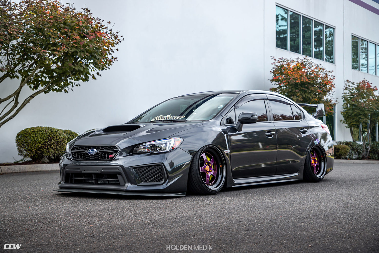 Dark Gray Metallic Subaru WRX STI - CCW LM5 Wheels