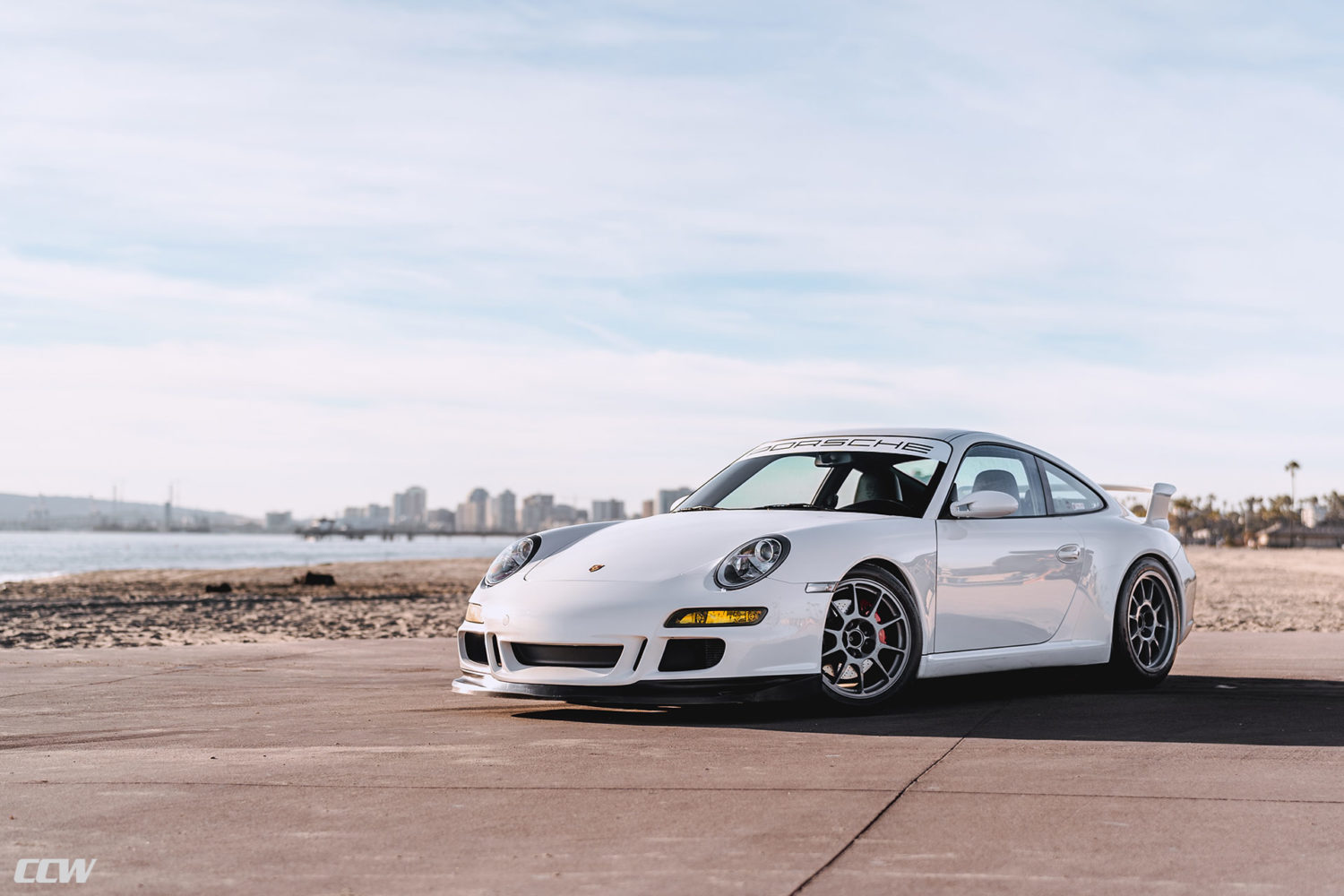 White Porsche 997 Carrera S - CCW C10 Wheels in Custom Gray - CCW Wheels