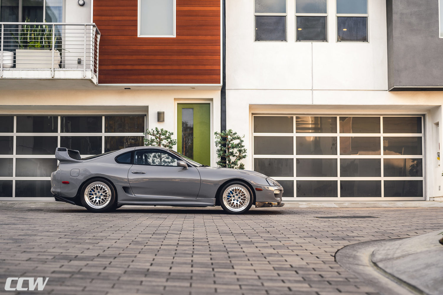 Nardo Gray Toyota Supra MKIV Turbo - CCW Classic Wheels in Polished ...