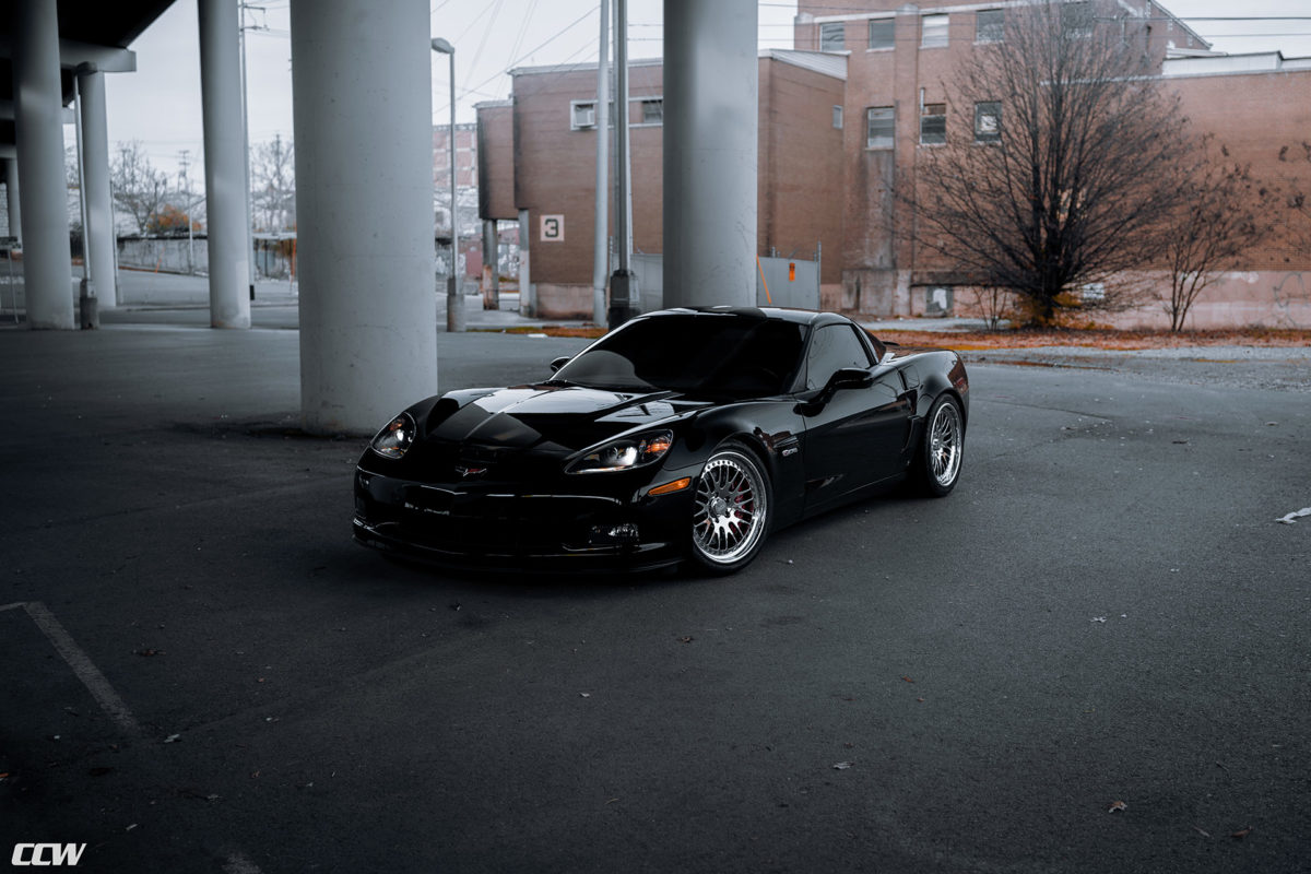 Black Chevrolet C6 Z06 Corvette - CCW Classic 40 Bolt Wheels in ...