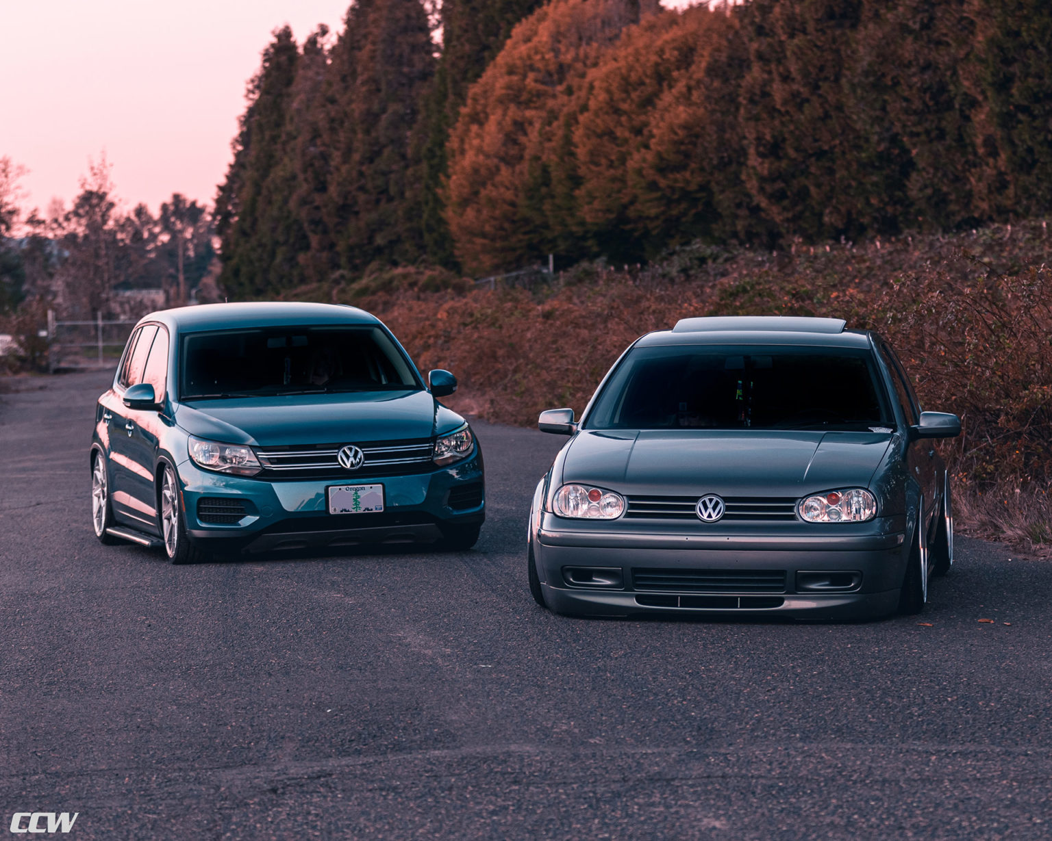 Gray Volkswagen MK4 GTI - CCW LM20 Wheels in Brushed w/ Polished Lips ...