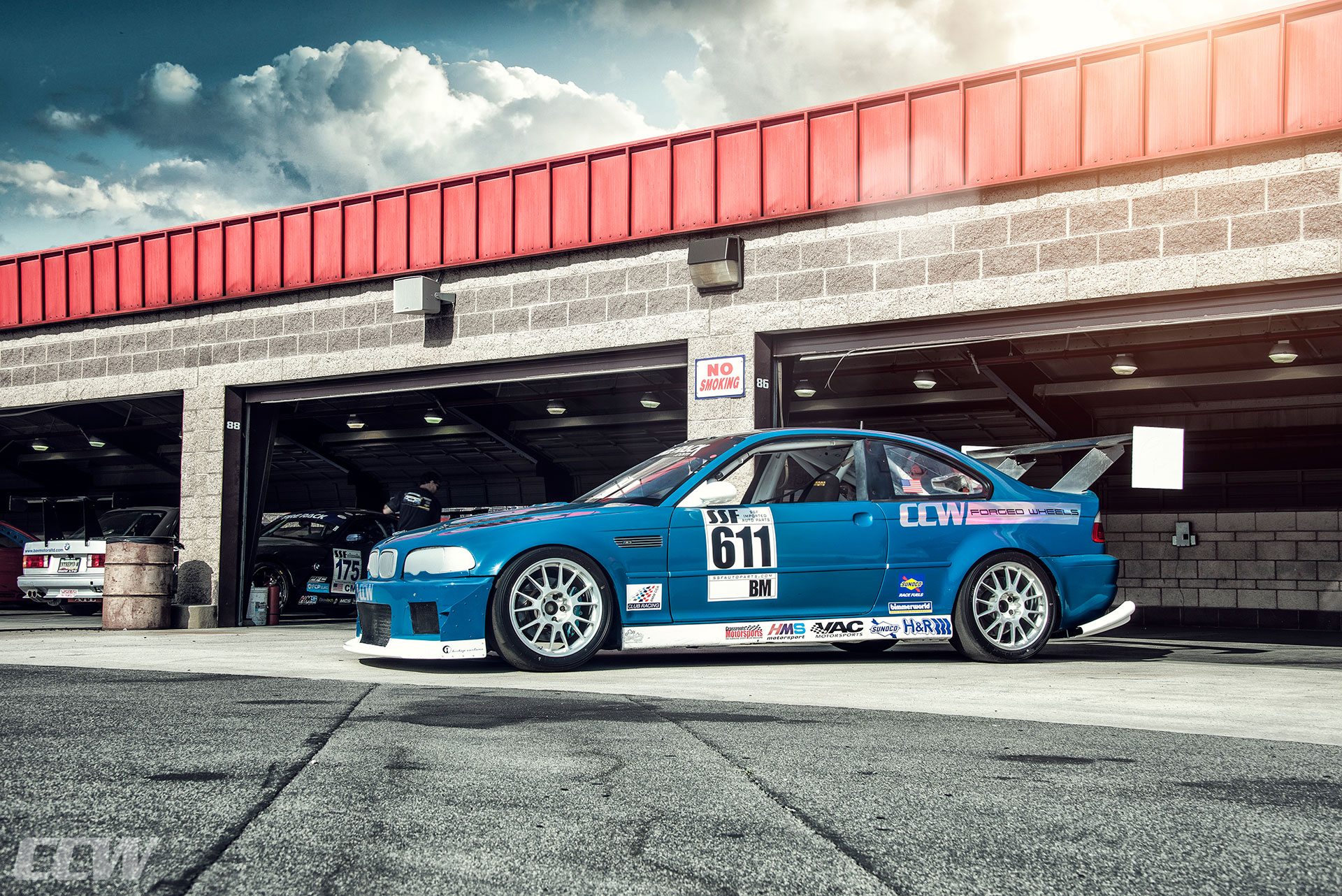 Laguna Seca Blue BMW E46 M3 - CCW C14 Forged Wheels